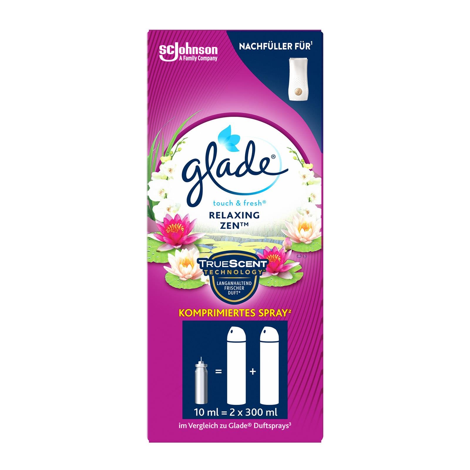 Glade Touch & Fresh Relaxing Zen Minispray Nachfüller | BILLA Online Shop