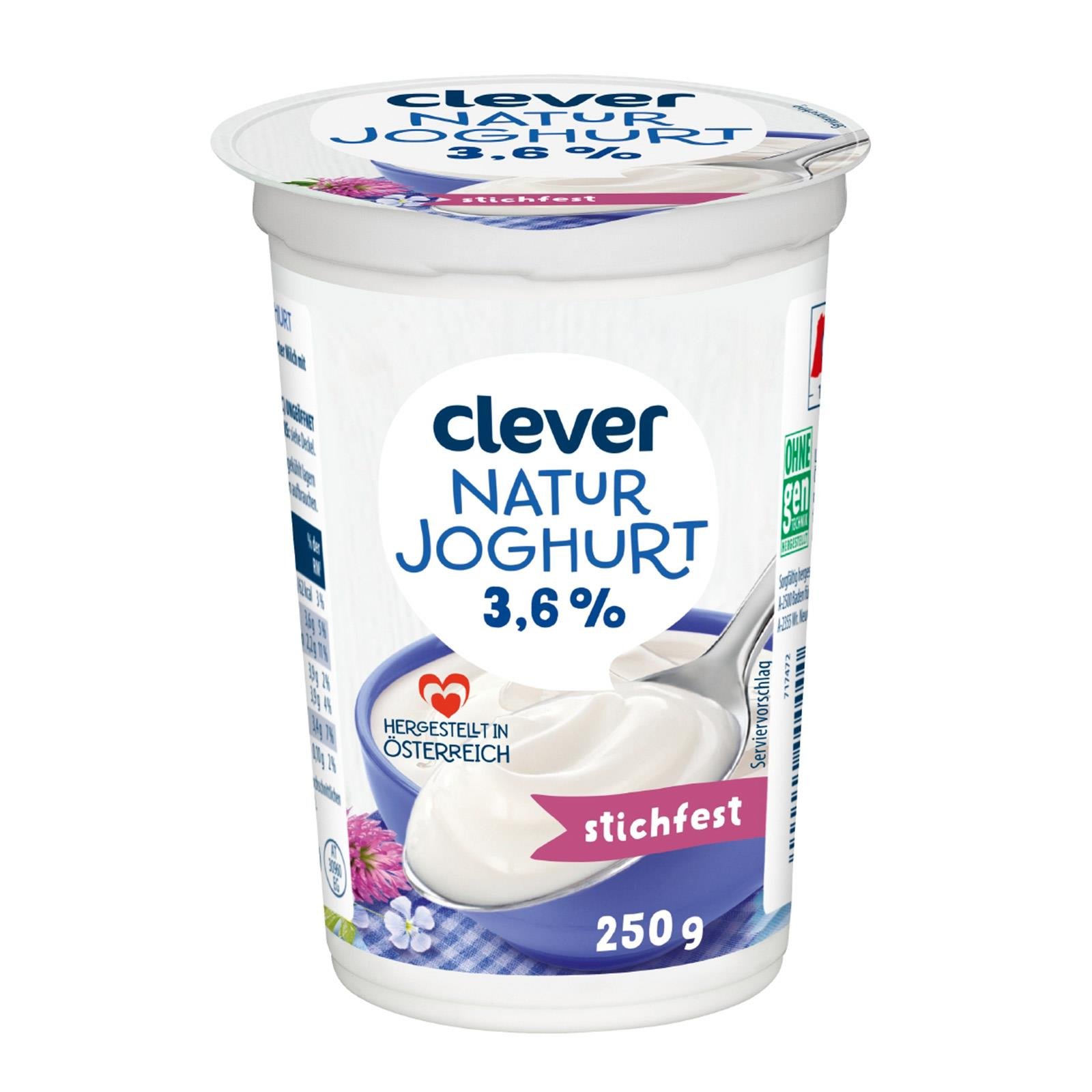 Clever Joghurt stichfest 3.6% | BILLA Online Shop