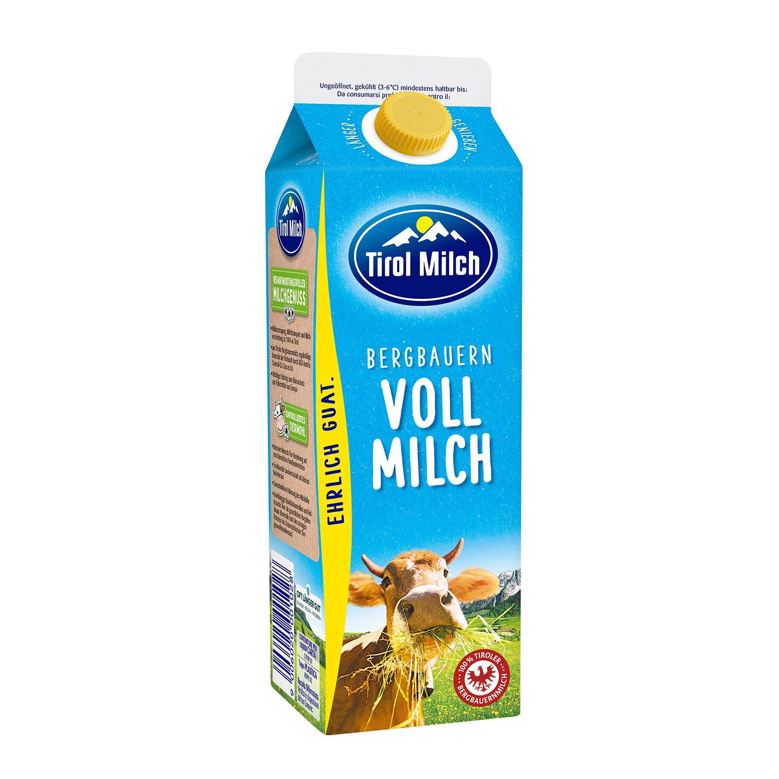 Tirol Milch Vollmilch länger frisch | BILLA Online Shop